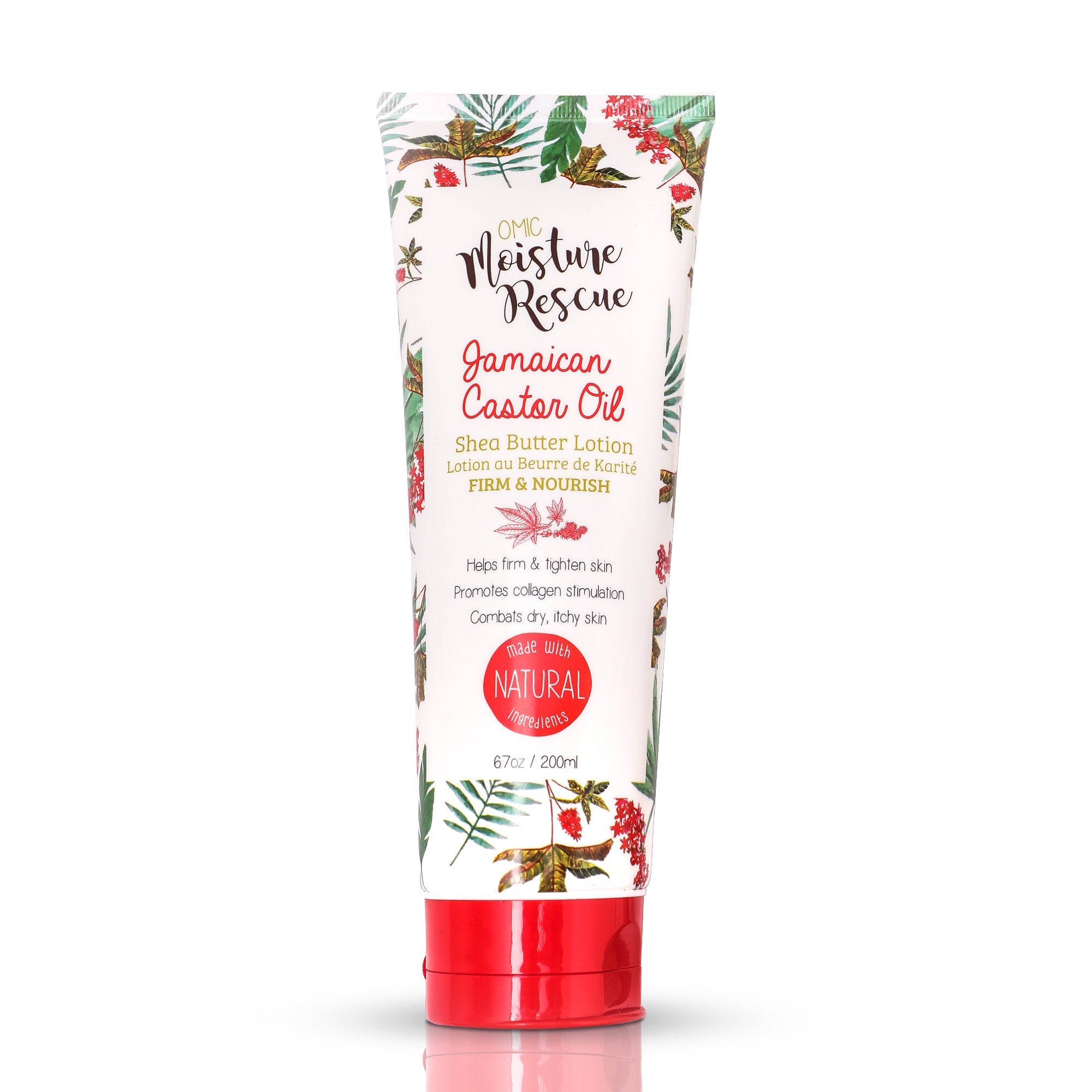 Omic Moisture Rescue Jamaican Castor Oil With Shea Butter Lotion 200ml ...
